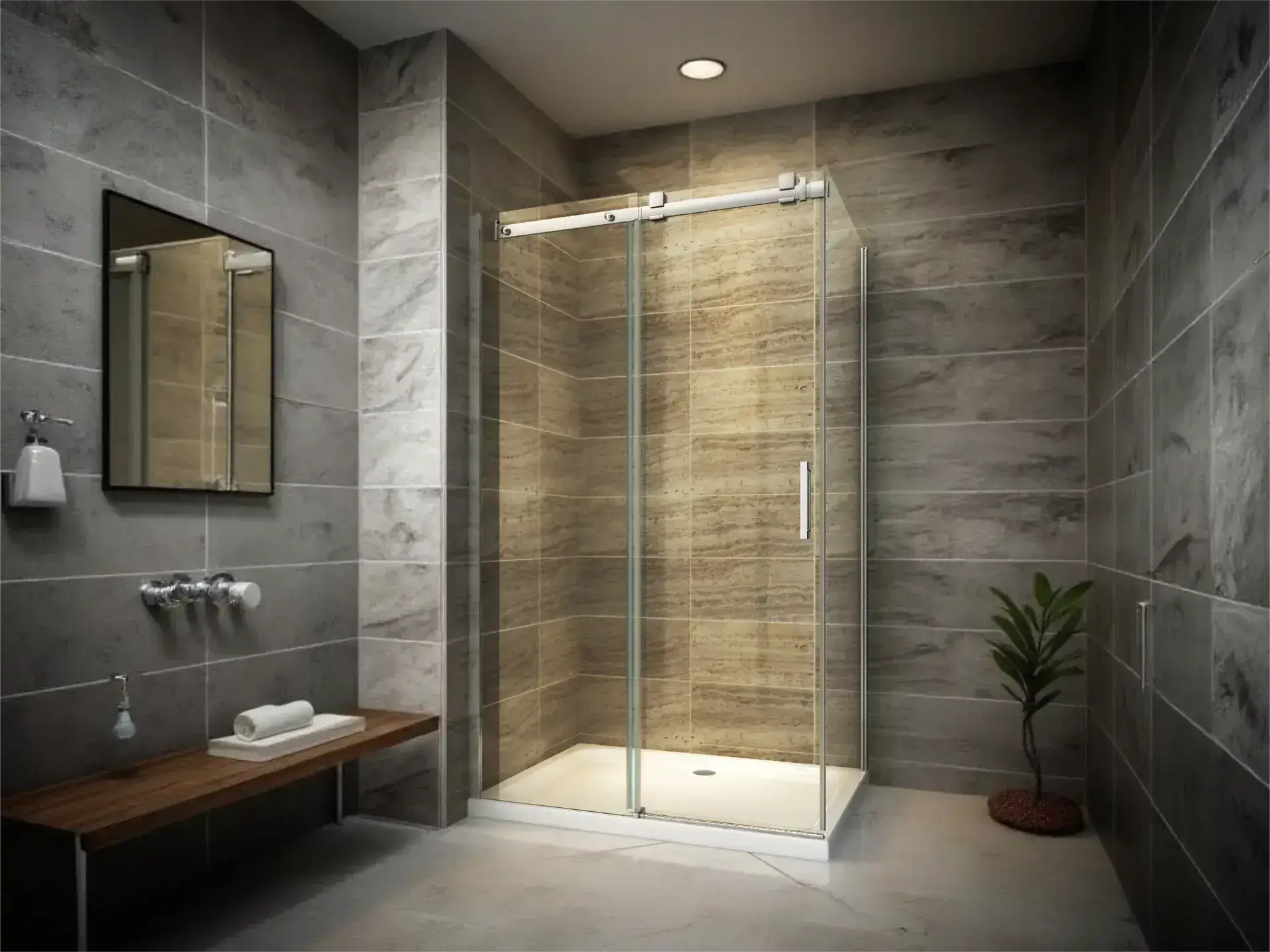 Premium Easy Clean 8mm Sliding Shower Enclosure 1200x800mm – Decor ...