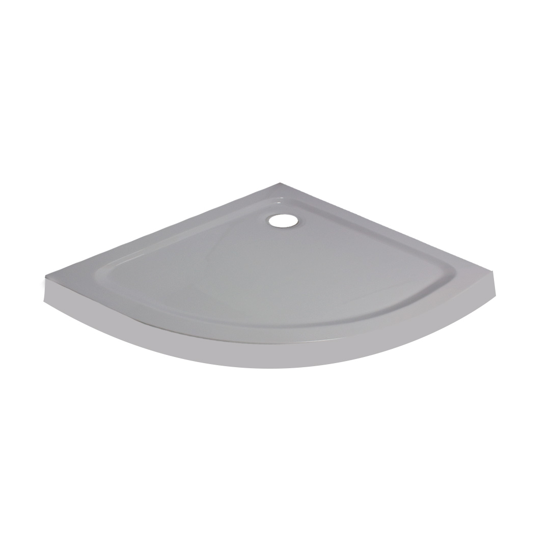 Premium White Round Corner Shower Tray - decor planet supply